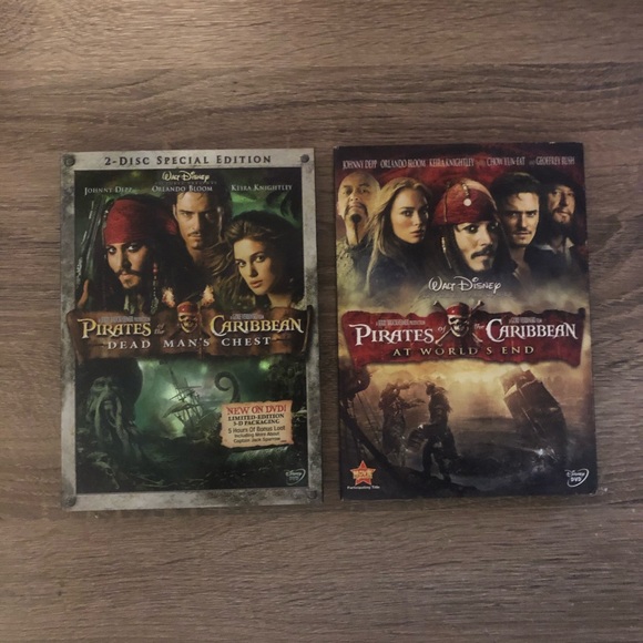 Disney | Media | Pirates Of The Caribbean 2 3 Dvds | Poshmark